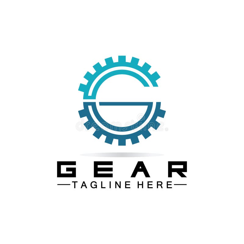 Letter G Gear Engineer Logo Design Template Stock Vector - Illustration ...