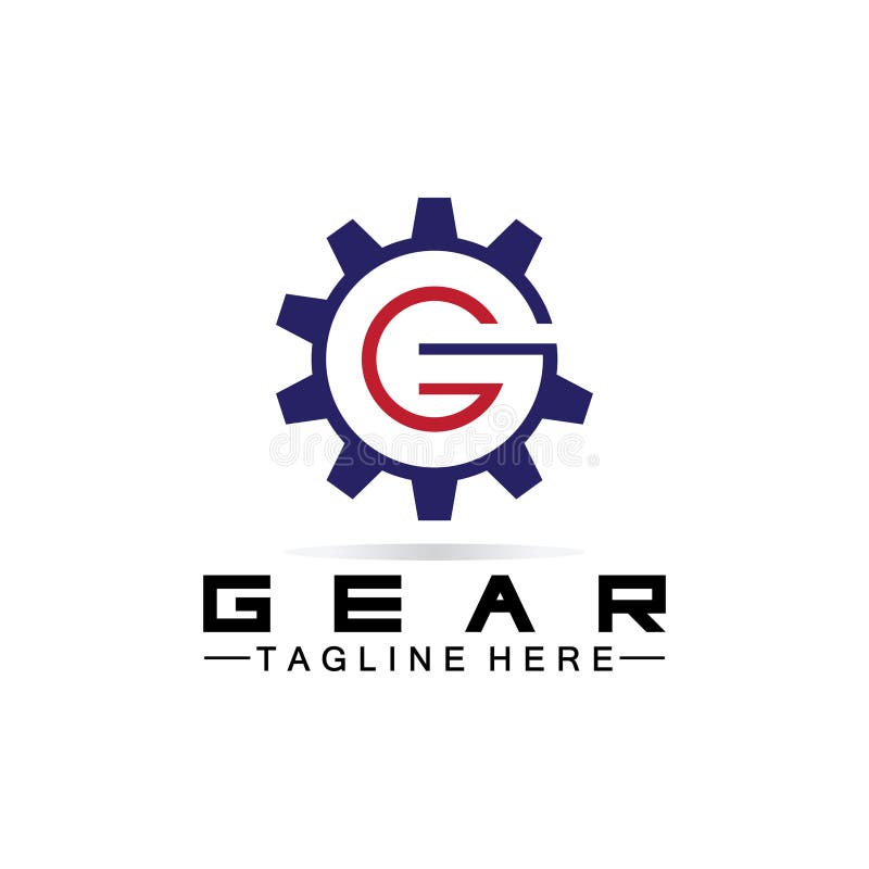 Letter G Gear Engineer Logo Design Template Stock Vector - Illustration ...