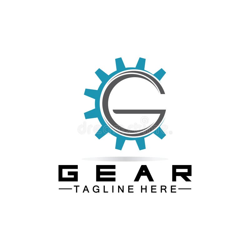 Letter G Gear Engineer Logo Design Template Stock Vector - Illustration ...