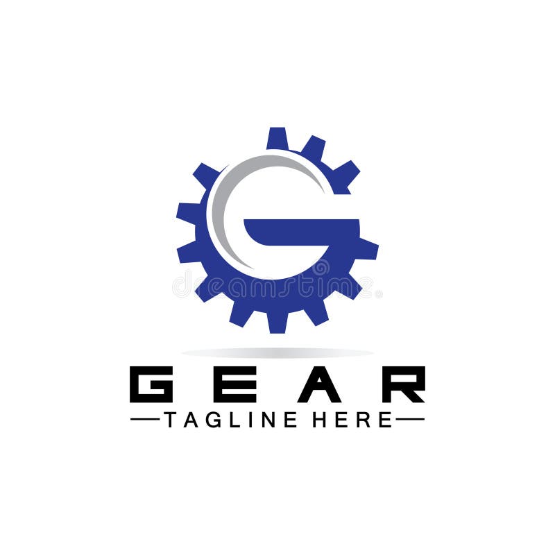 Letter G Gear Engineer Logo Design Template Stock Vector - Illustration ...