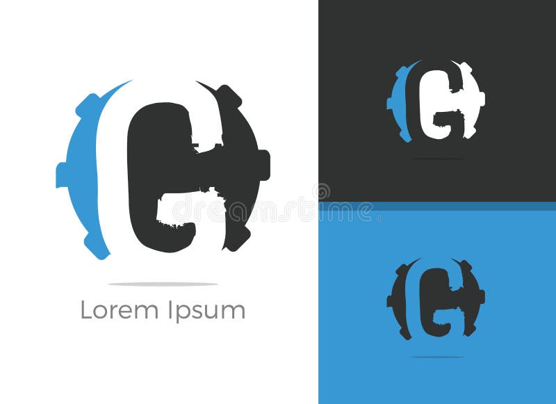 Mechanic Tool G Letter Logo Design, Letter G in Gear Vector Icon. Stock ...