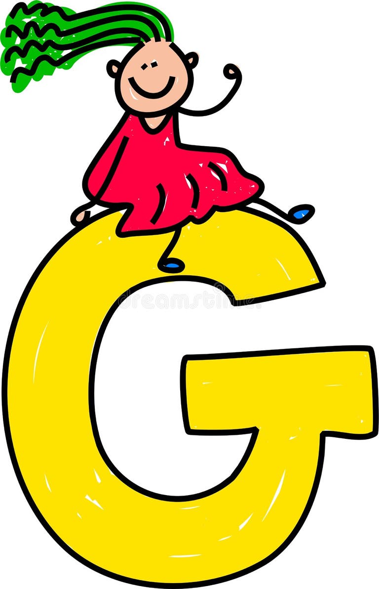 Alphabet Letter G Girl Stock Illustrations – 191 Alphabet Letter G Girl ...