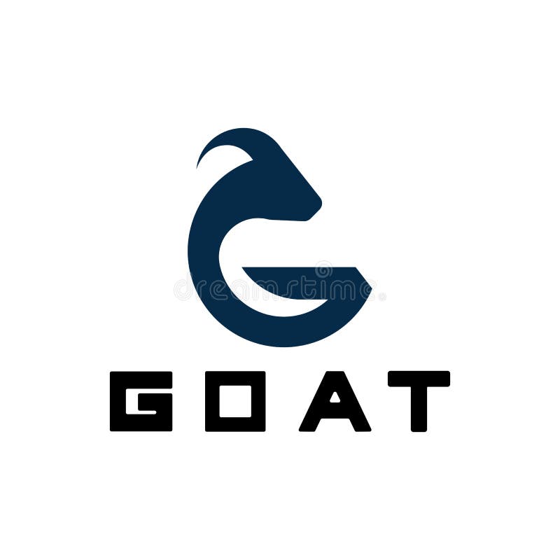 Letter G Goat Head Logo-Vector Illustration Stock Vector - Illustration ...