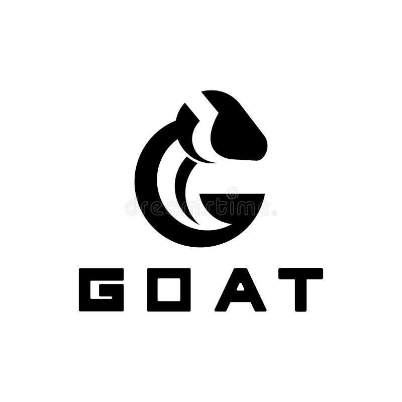Letter G Goat Head Logo-Vector Illustration Stock Vector - Illustration ...
