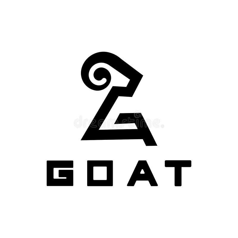 Letter G Goat Head Logo-Vector Illustration Stock Vector - Illustration ...