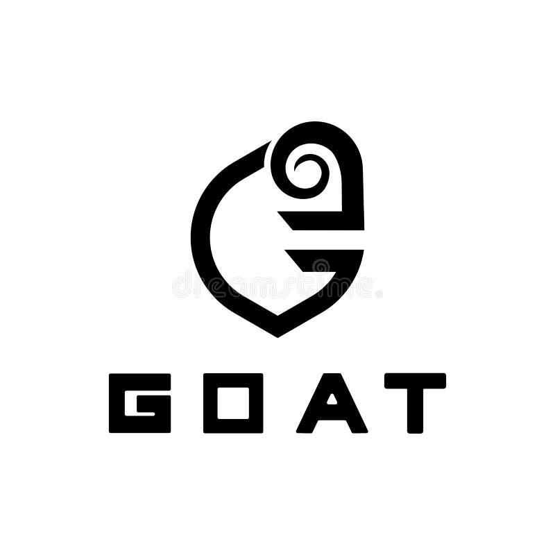 Letter G Goat Head Logo-Vector Illustration Stock Vector - Illustration ...