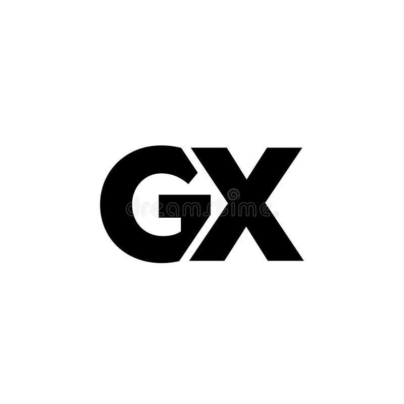 Letter G and X, GX Logo Design Template. Minimal Monogram Initial Based ...