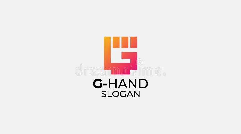 Letter G Hand Fist Symbol Logo Design Vector Stock Vector ...
