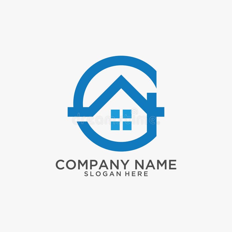 Letter G home logo design stock vector. Illustration of exterior ...