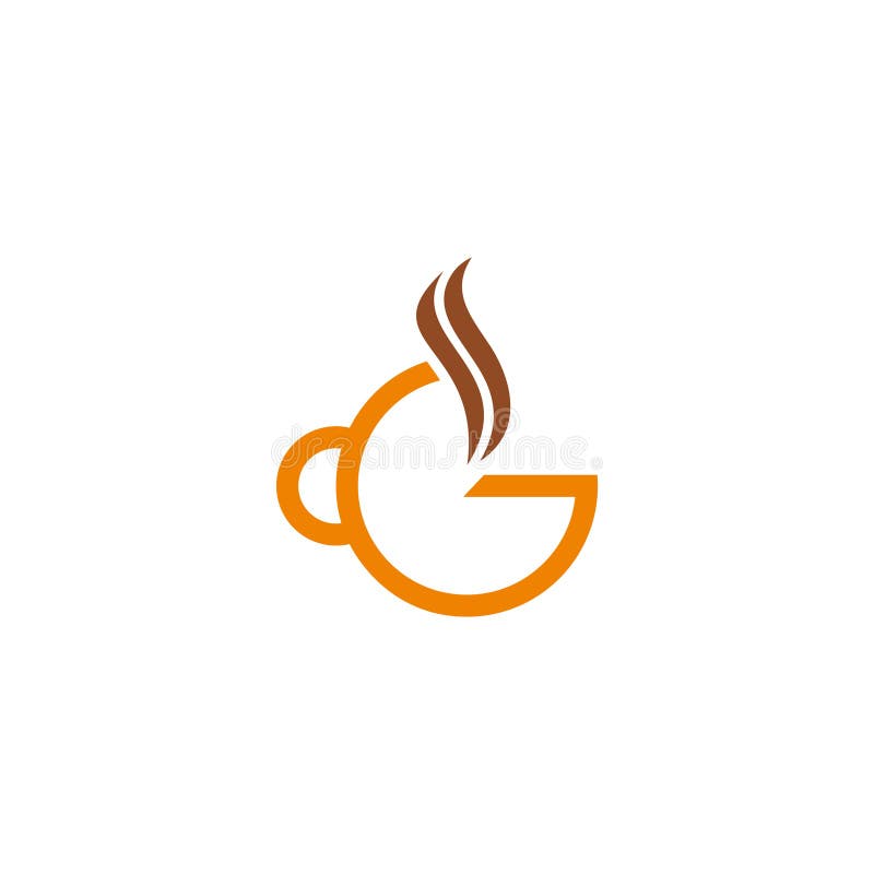 Letter G Hot Cup Simple Geometric Logo Vector Stock Vector ...