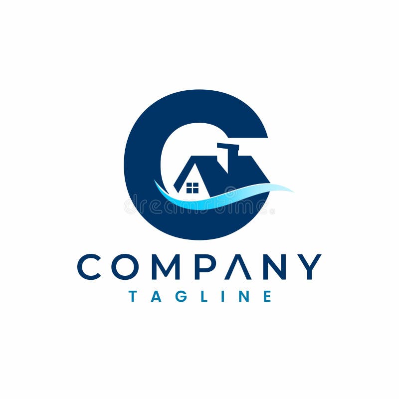 Letter G House Logo , Initial Home Logo Stock Vector - Illustration of ...