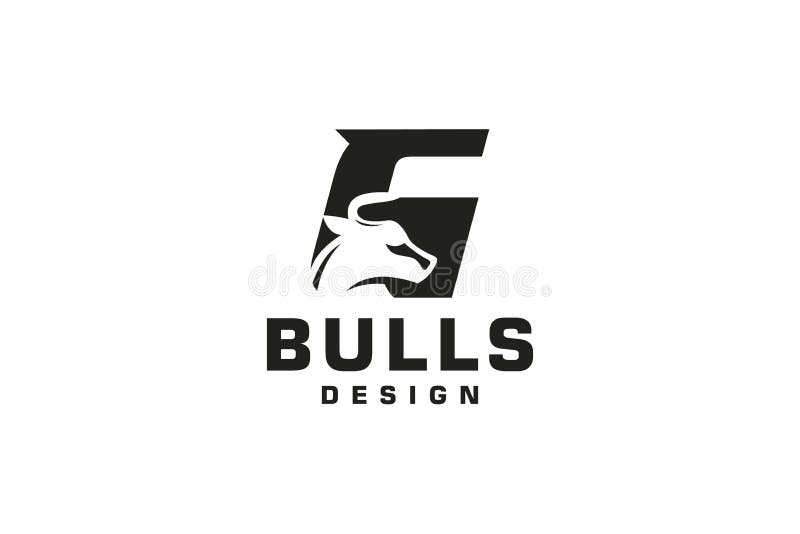 Letter G Logo, Bull Logo,head Bull Logo, Monogram Logo Design Template ...