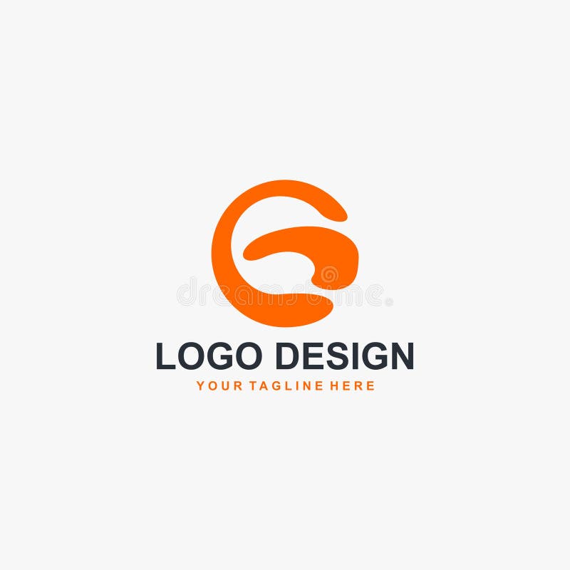 Letter G Logo Design. Monogram G Type Abstract Symbol. Initial G Vector ...