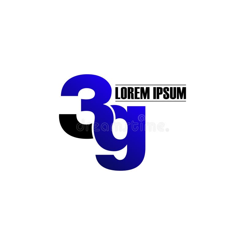 Letter 3G Monogram Logo Icon Design Vector. Stock Vector - Illustration ...