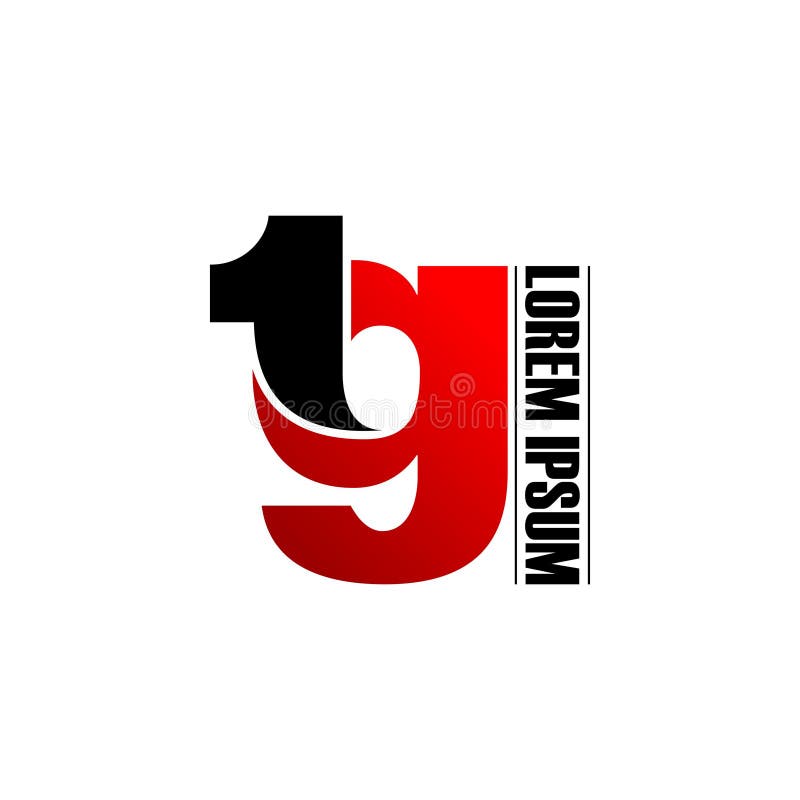 Letter 1g Monogram Logo Icon Design Vector. Stock Vector - Illustration ...