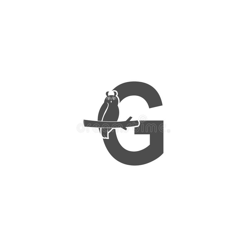 Letter G Logo Icon with Owl Icon Design Vector Stock Vector ...
