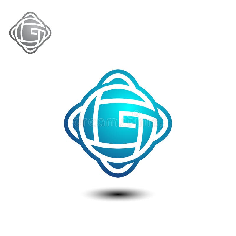 Letter G Modern Shape Logo Design Template Stock Vector - Illustration ...