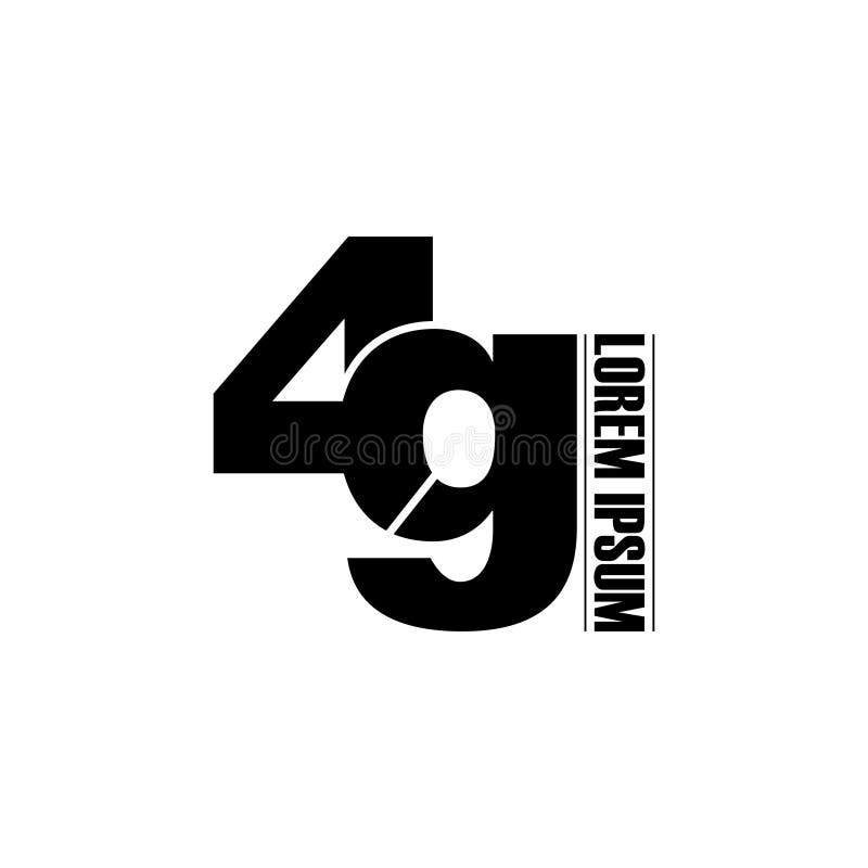 Letter 4g Monogram Logo Icon Design Vector. Stock Vector - Illustration ...