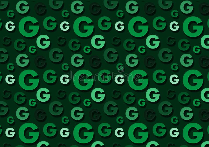 Letter G Pattern Different Color Green Shades Stock Photos - Free ...