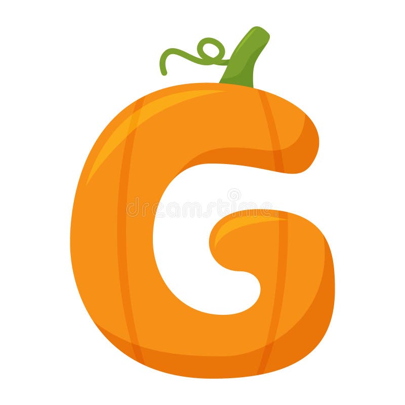 Pumpkin Letter G Stock Illustrations – 76 Pumpkin Letter G Stock ...