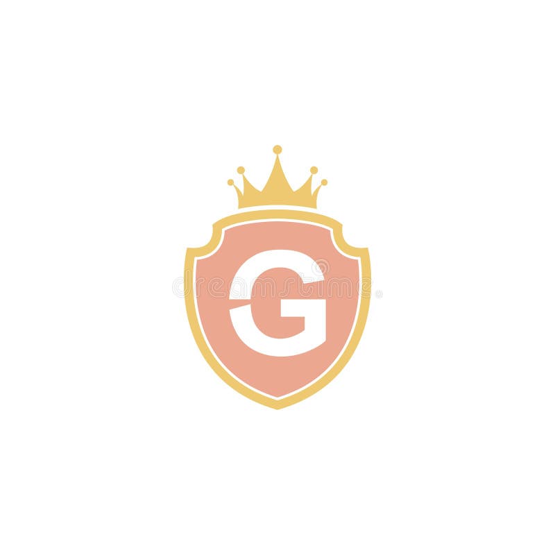Letter G with Shield Icon Logo Design Illustration Stock Illustration ...