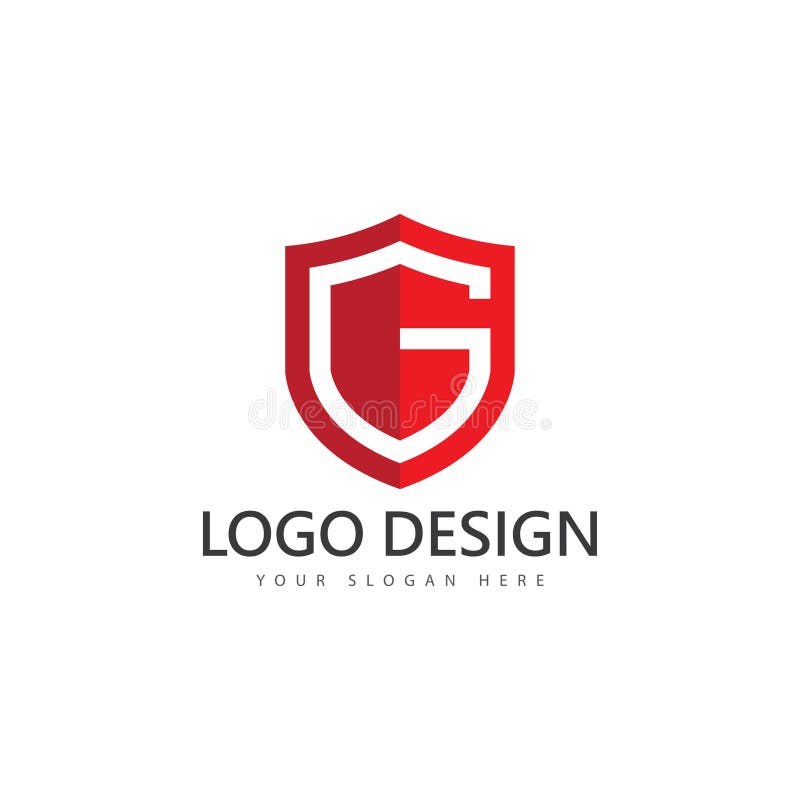 Letter G Shield Protect Guard Logo Design Template Icon Vector ...