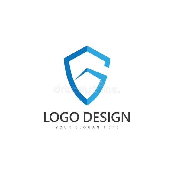 Letter G Shield Protect Guard Logo Design Template Icon Vector ...