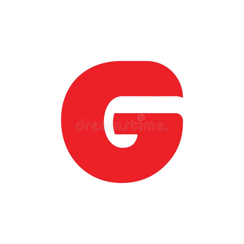 Letter G Simple Geometric Curves Logo Vector Stock Vector ...
