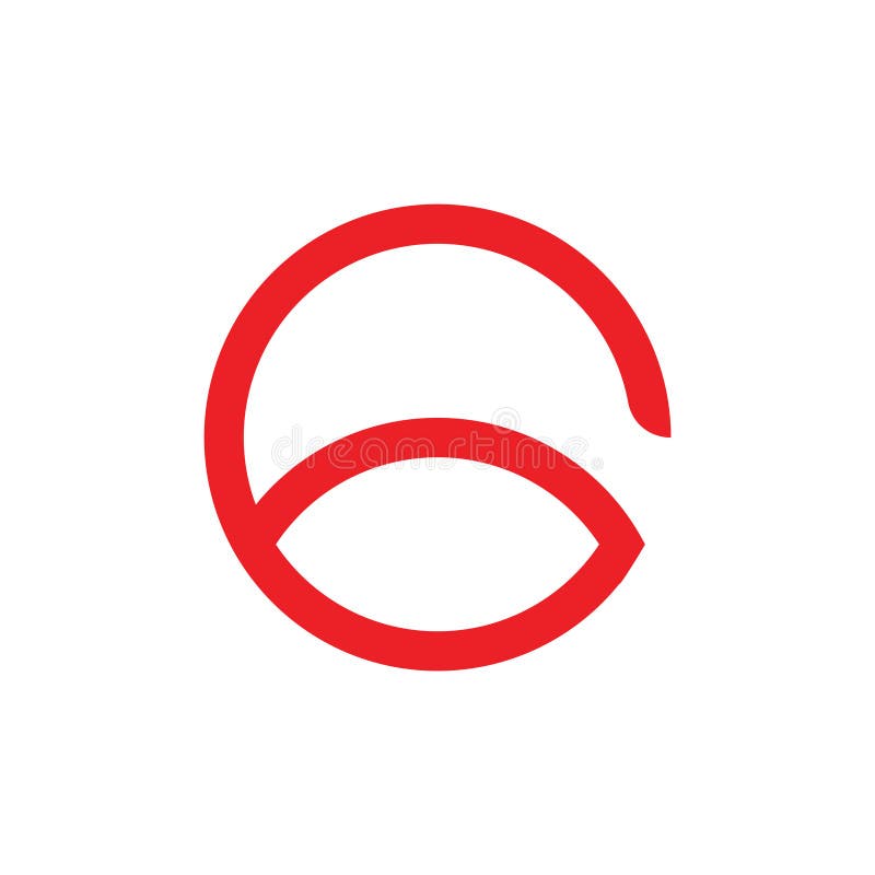 Letter G Sun Circle Geometric Logo Vector Stock Vector - Illustration ...