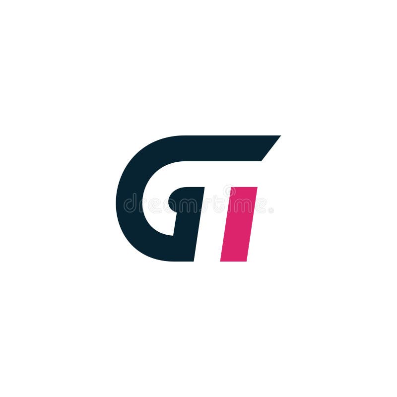 Letter G and T Logo Design Element Vector with Creative Simple Idea ...