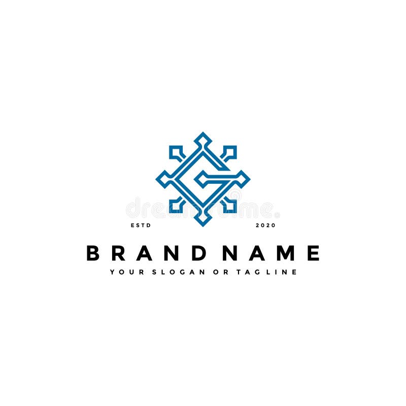 Letter G Tech Logo Design Concept Vector Stock Vector - Illustration of ...