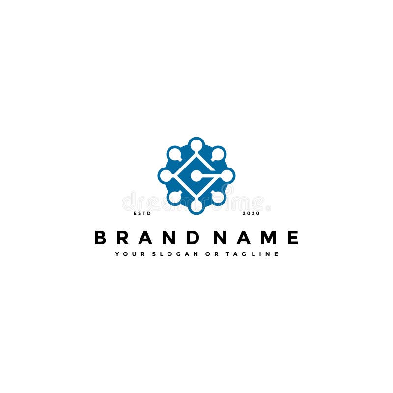 Letter G Tech Logo Design Concept Vector Stock Vector - Illustration of ...