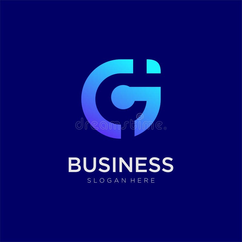 Letter g tech logo stock illustration. Illustration of circle - 388921874