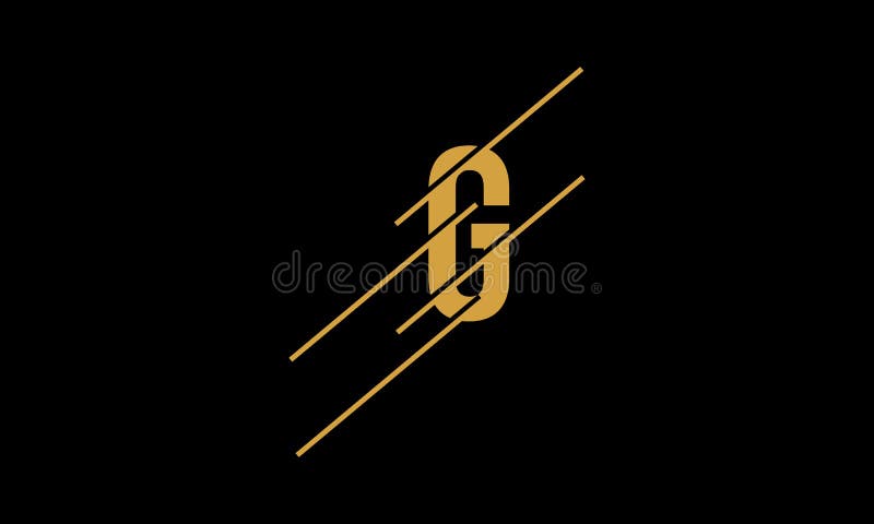 Letter G Technology Logo with Diagonal Lines for Fast Tech Concept in ...