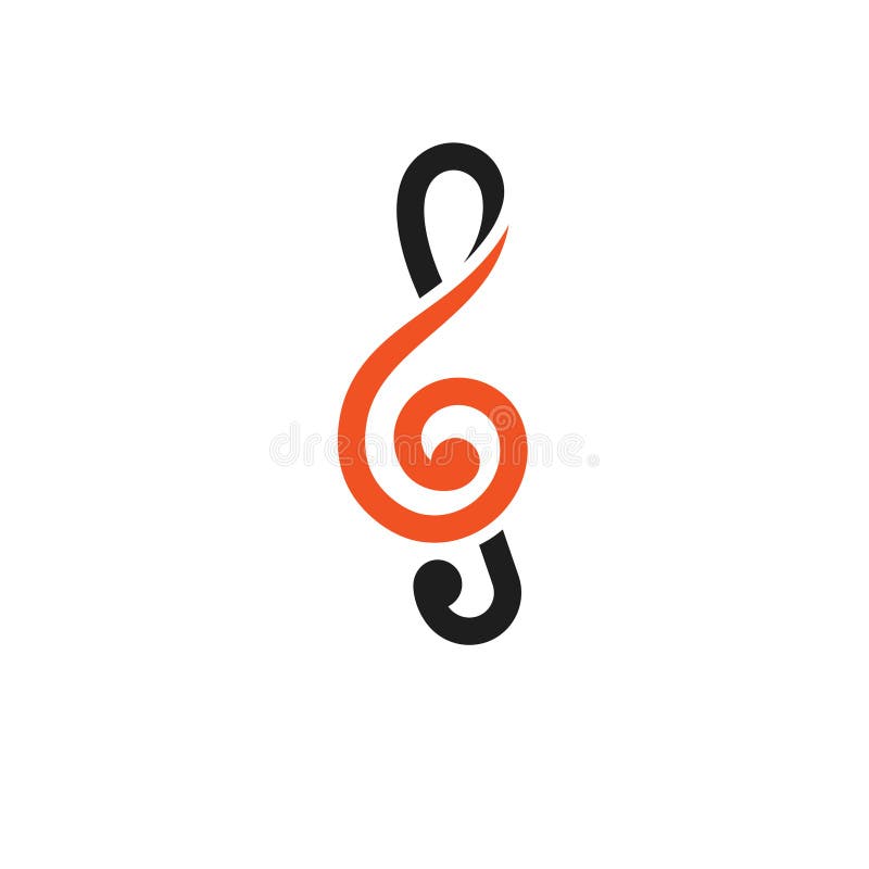 Letter G Treble Clef Note Music Logo Design Concept Stock Illustration ...