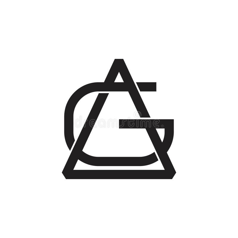 Letter G Triangle Linked Line Logo Vector Stock Vector - Illustration ...