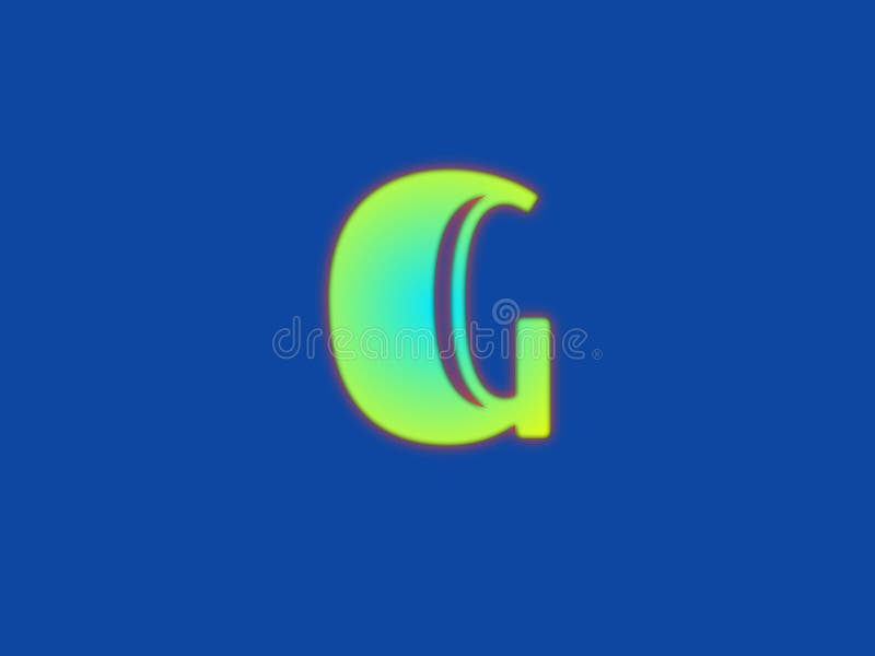 The Letter G is in Various Colors Stock Illustration - Illustration of ...