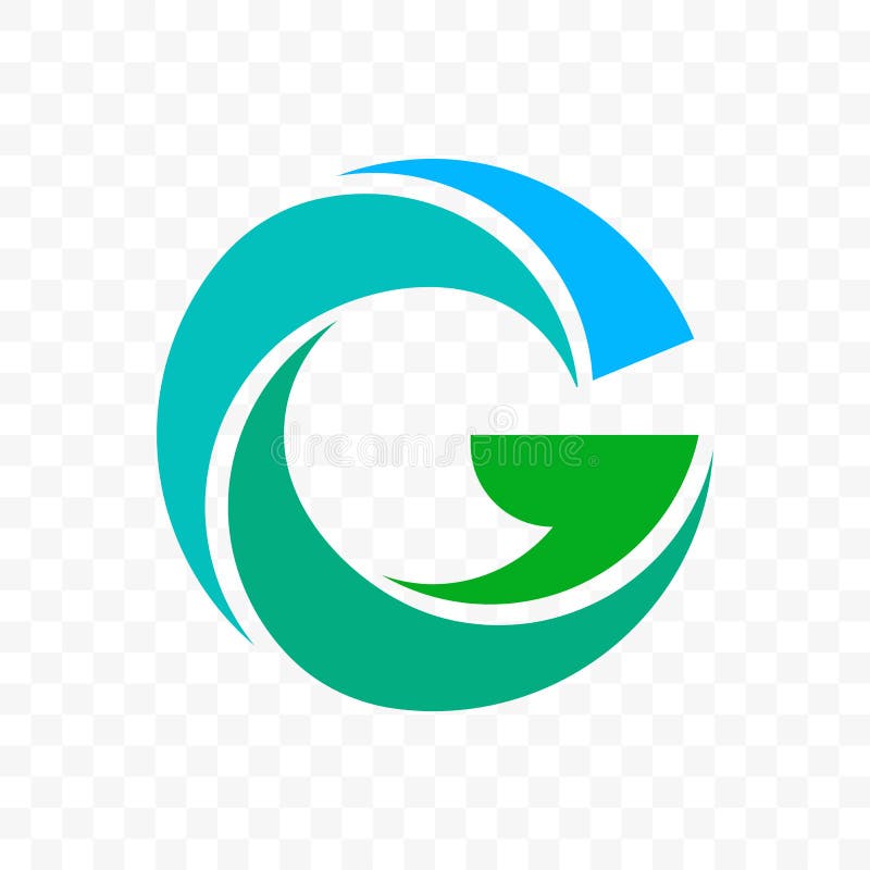 Letter G Vector Blue and Green Icon Stock Vector - Illustration of ...