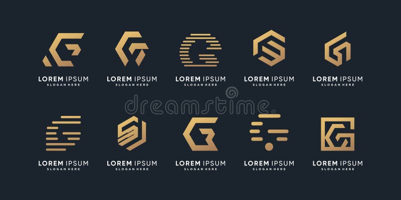 Letter G Vector Icon Logo Design with Creative Unique Style Premium ...