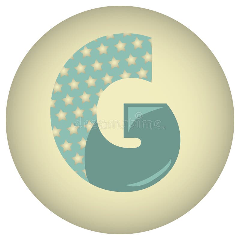 Letter G. Vector Illustration Decorative Design Stock Vector ...