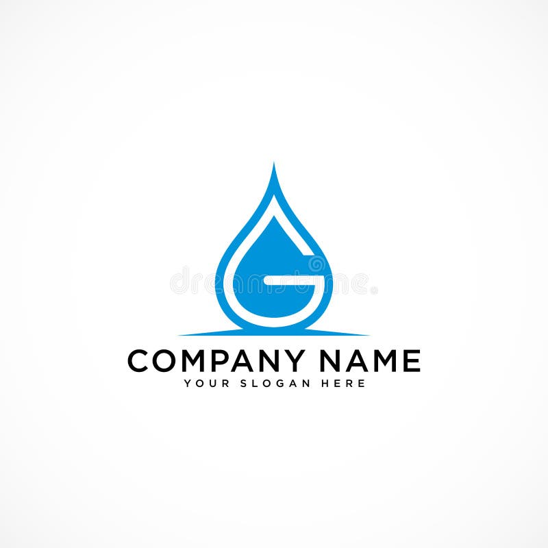 Letter G Water Drop Logo Icon Design Template Elements Stock Vector ...