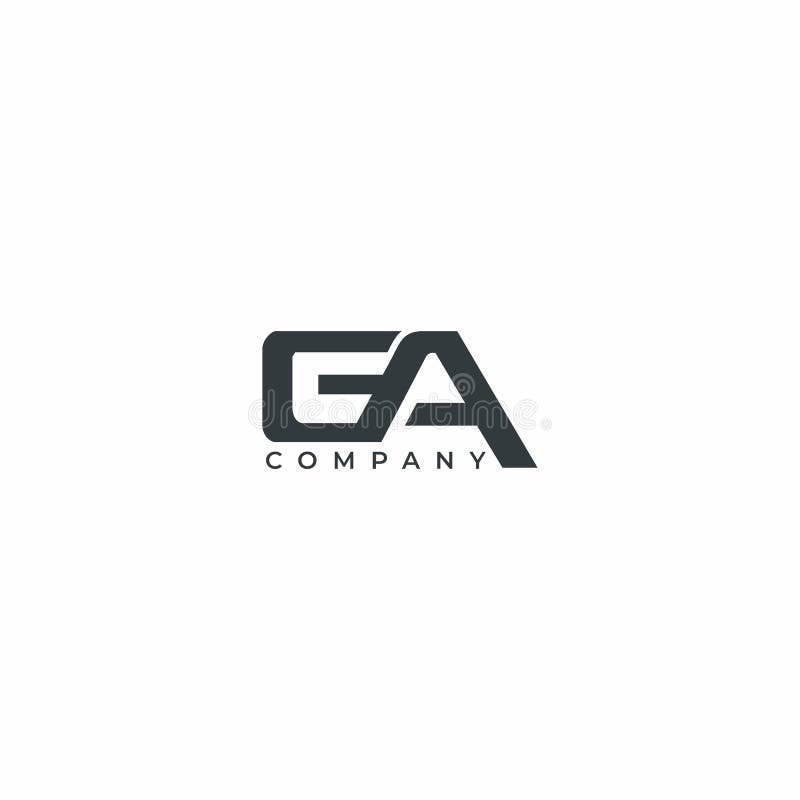 Letter GA Modern Company Logo Design Vector Template Stock Vector ...