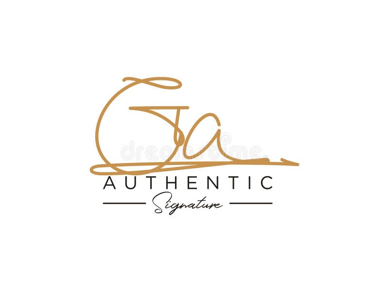 Ga Signature Stock Illustrations – 244 Ga Signature Stock Illustrations ...