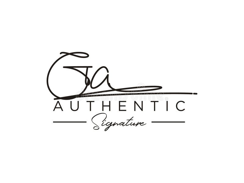 Ga Signature Stock Illustrations – 244 Ga Signature Stock Illustrations ...