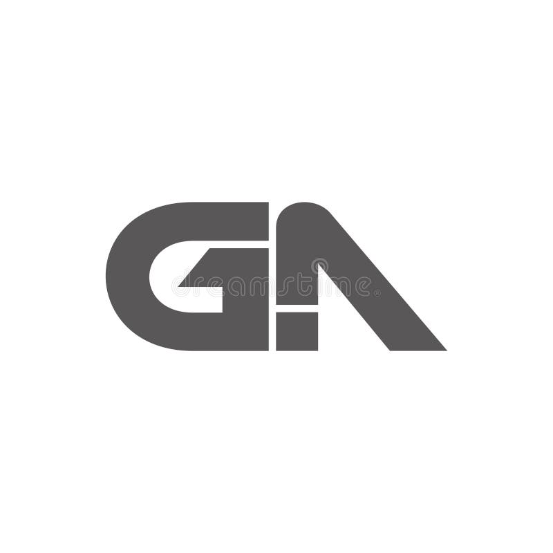 Letter Ga Simple Geometric Arrow Logo Vector Stock Vector ...