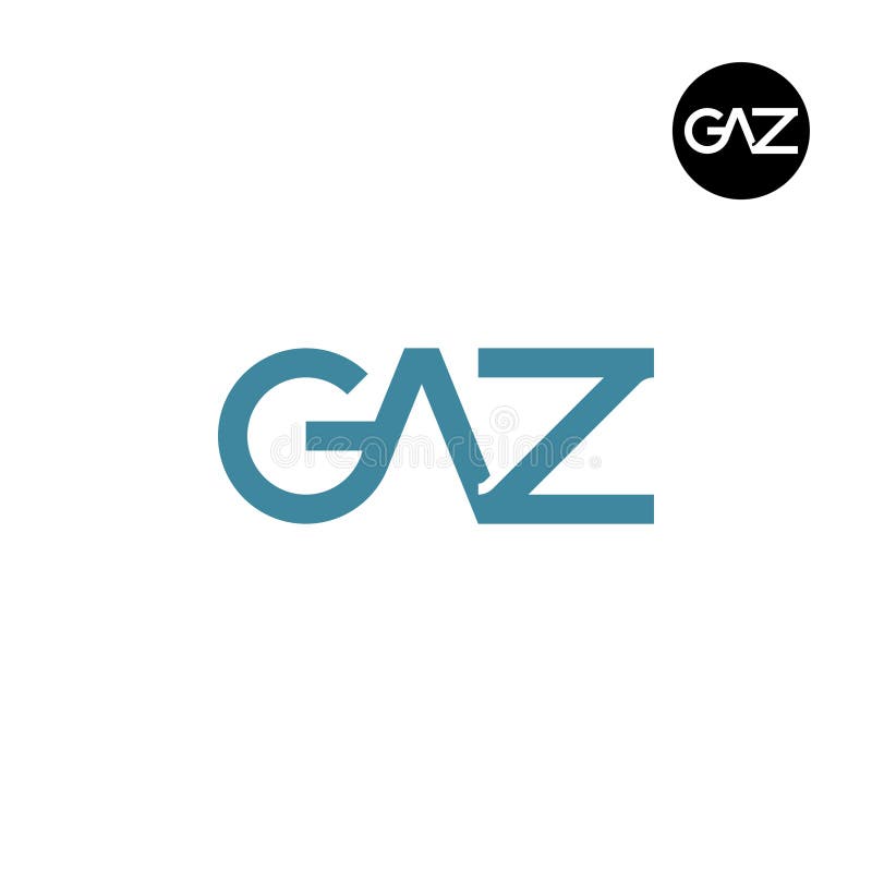 Letter GAZ Monogram Logo Design Stock Vector - Illustration of logos ...