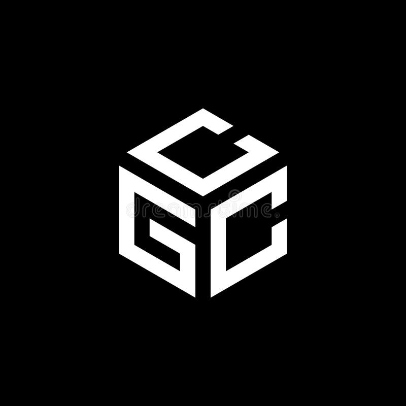 Letter GCC Cube Logo Design Stock Illustration - Illustration of font ...