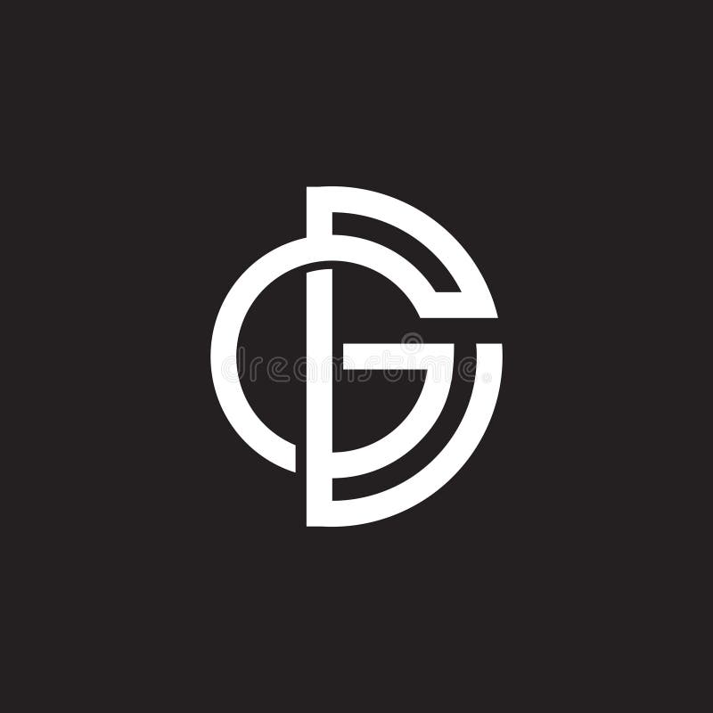 Letter Gd Linked Overlapping Line Symbol Logo Vector Stock Vector ...