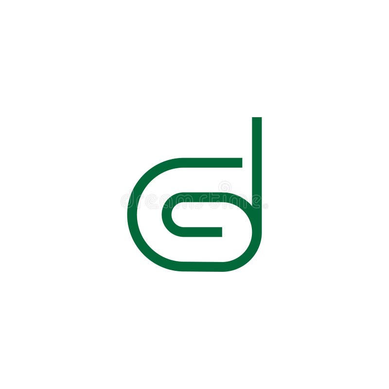 Letter Bd Symbol Linked Geometric Design Logo Vector Stock Vector ...