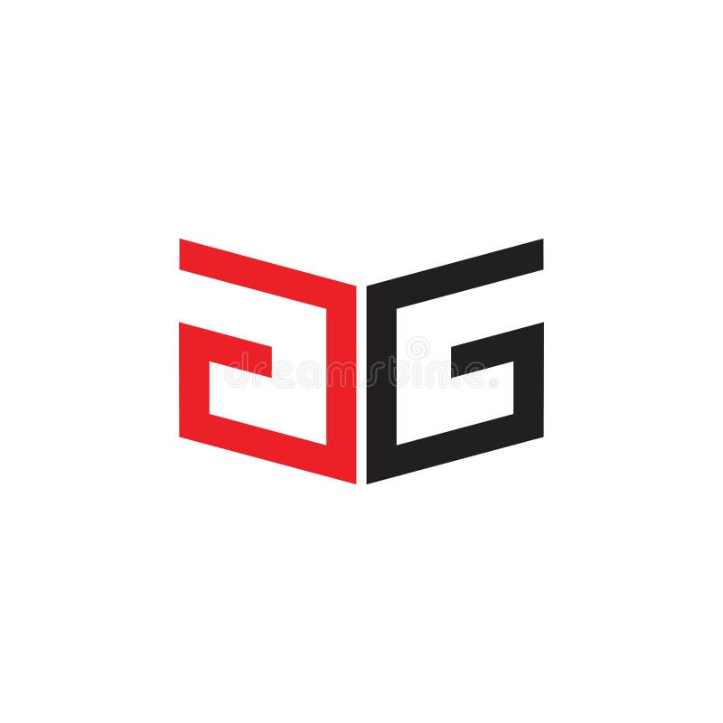 Letter Gg Book Shape Logo Vector Stock Vector - Illustration of school ...